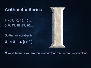 Arithmetic Series & Geometric Series | PPT