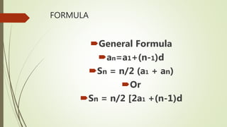 Arithmetic series | PPTX