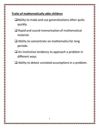 Arithmetic skills | DOCX | Educational Assessment | Education