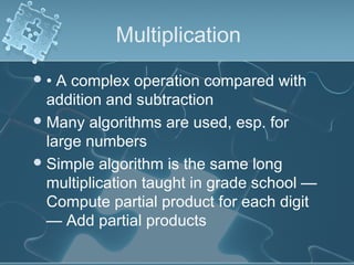 Arithmetic Unit Addition Subtraction Multiplication and Division | PDF | Technology & Computing
