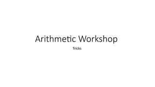 Arithmetic Workshop Common Aptitude Test .pptx