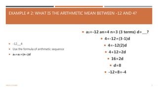 Arithmetic mean | PPTX