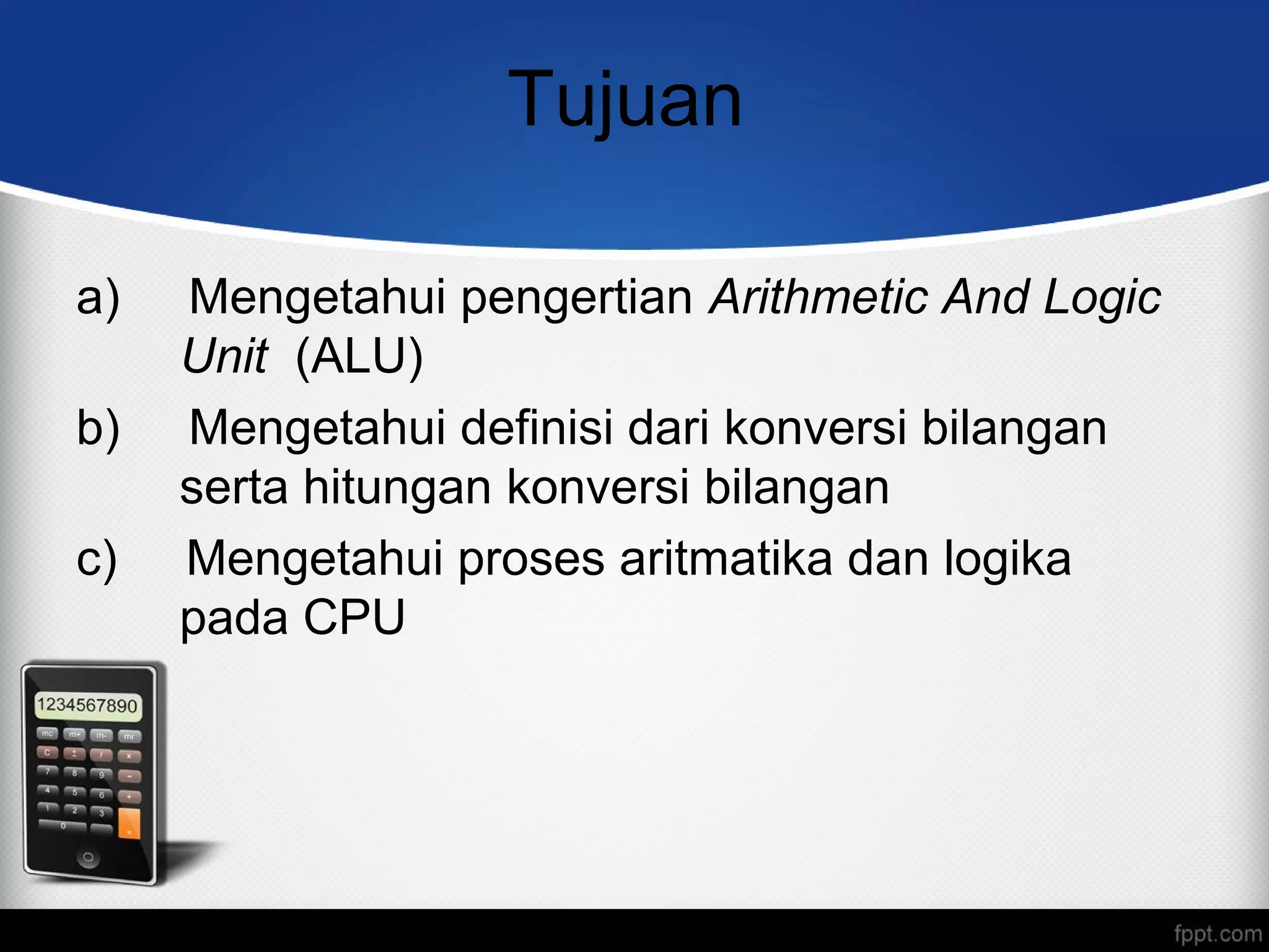 Aritmatika komputer | PPT