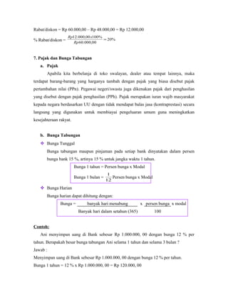 Rumus VB Aritmatika sosial | PDF