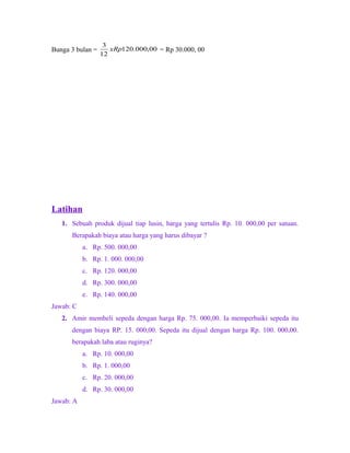 Rumus VB Aritmatika sosial | PDF