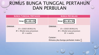 ARITMETIKA SOSIAL (Bunga Tunggal) - p3 | PPTX