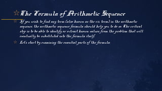 Aritmetic sequence | PPT