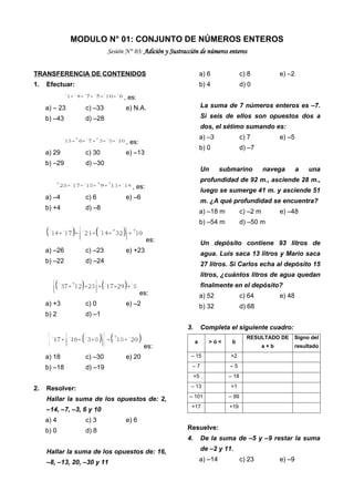 ejercicios de Aritmética - 5° Grado - OK.docx