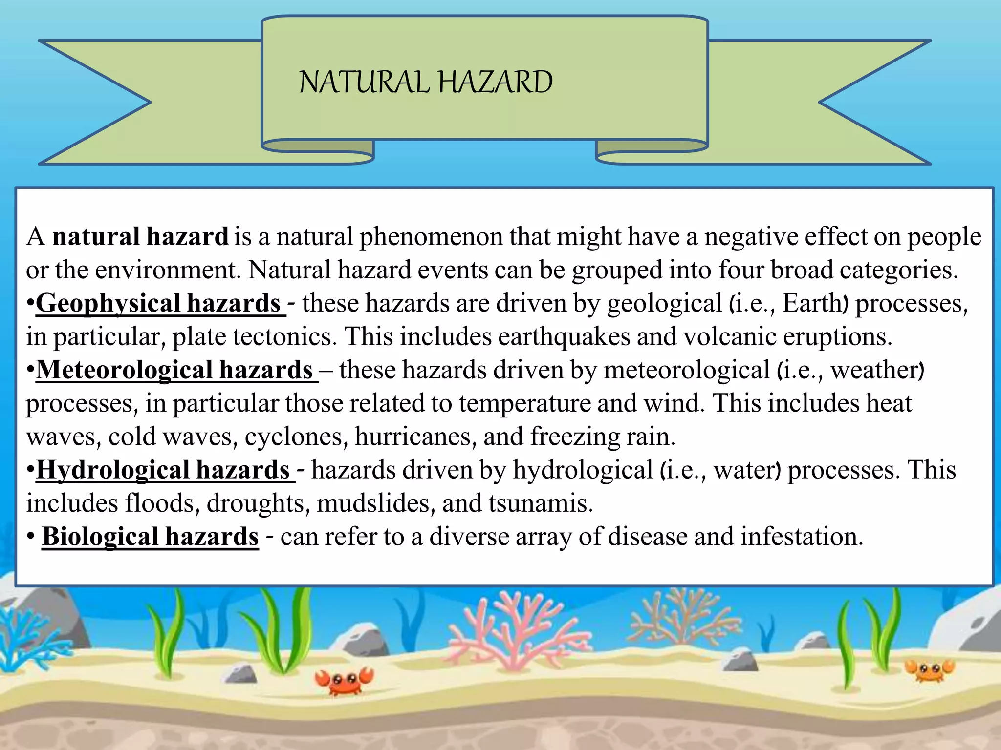 Natural and Man made Hazard in Fisheries and Aquaculture | PPTX