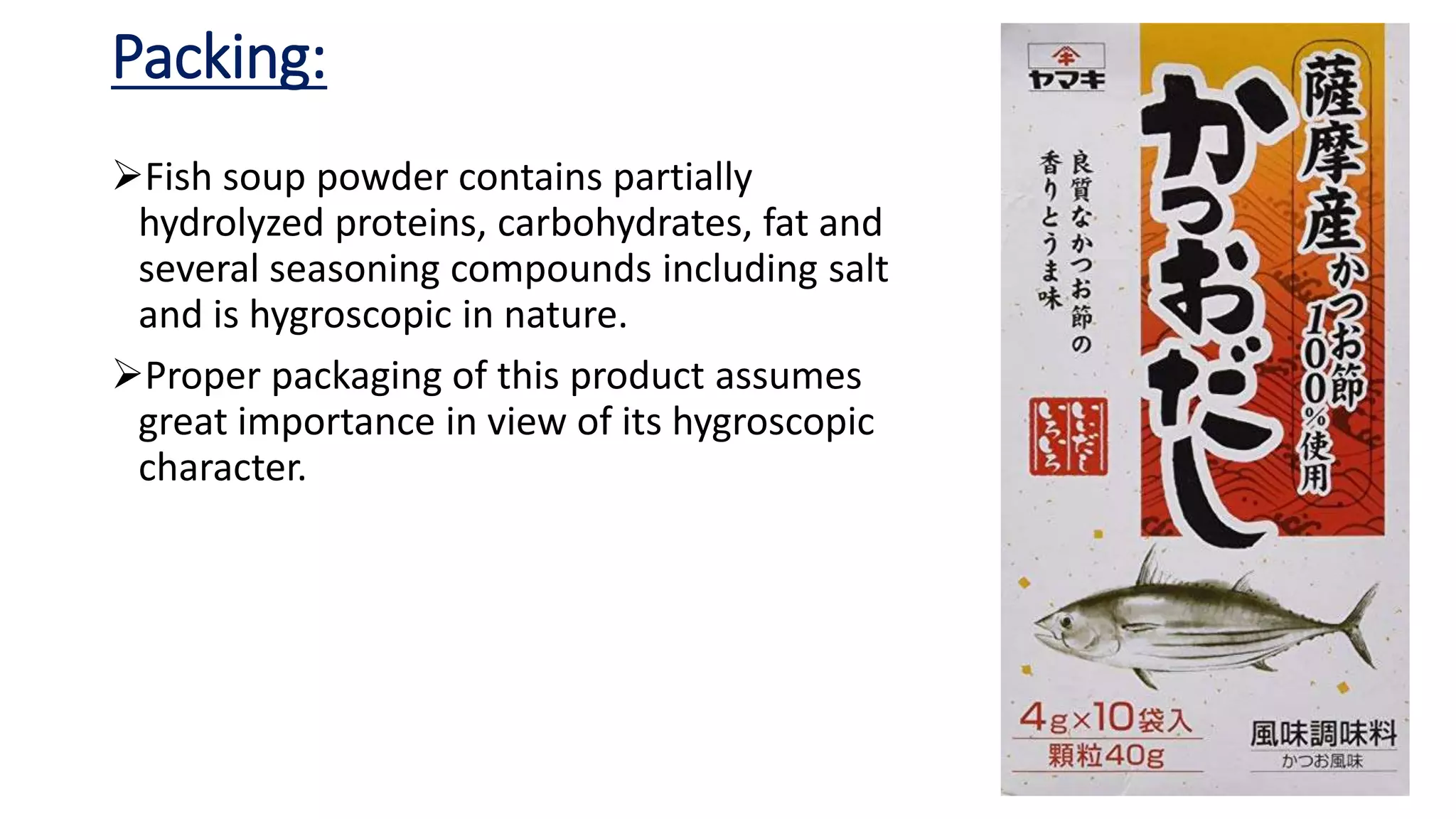 Preparation of Fish soup powder | PPTX