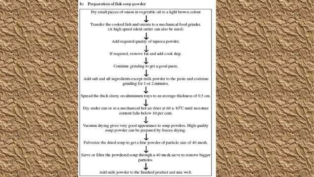 Preparation of Fish soup powder | PPTX | Food & Drink