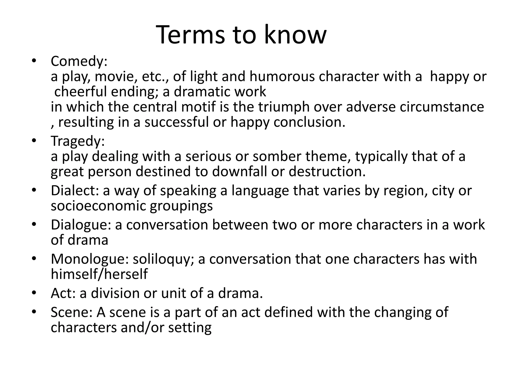 Arits intro and drama definition | PPT