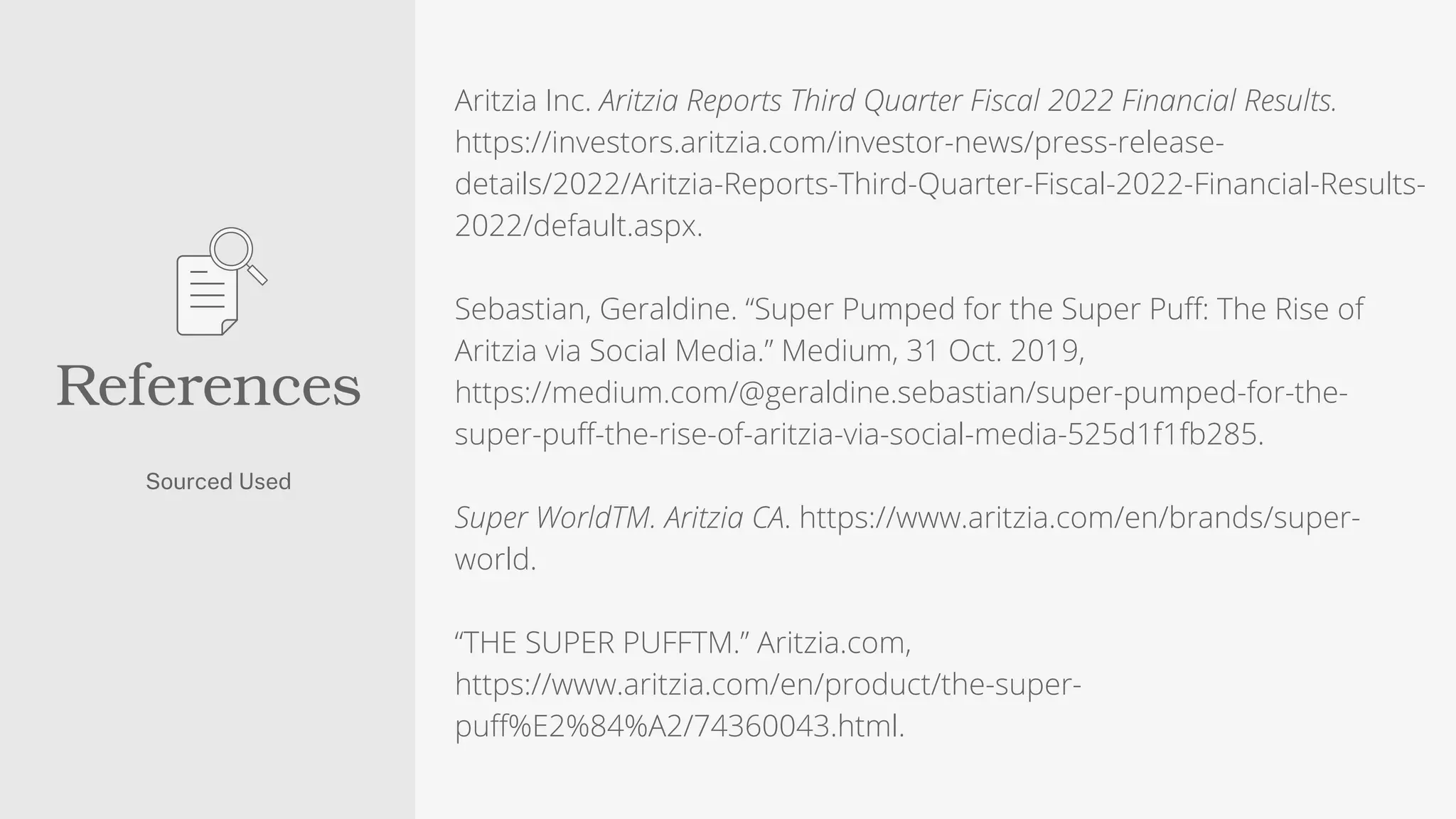 Aritzia's Digital Marketing Campaign - The Super Puff | PDF