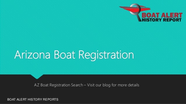 Arizona boat registration | PPTX