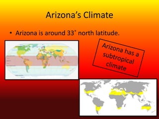 Arizona climate and landscapes | PPTX