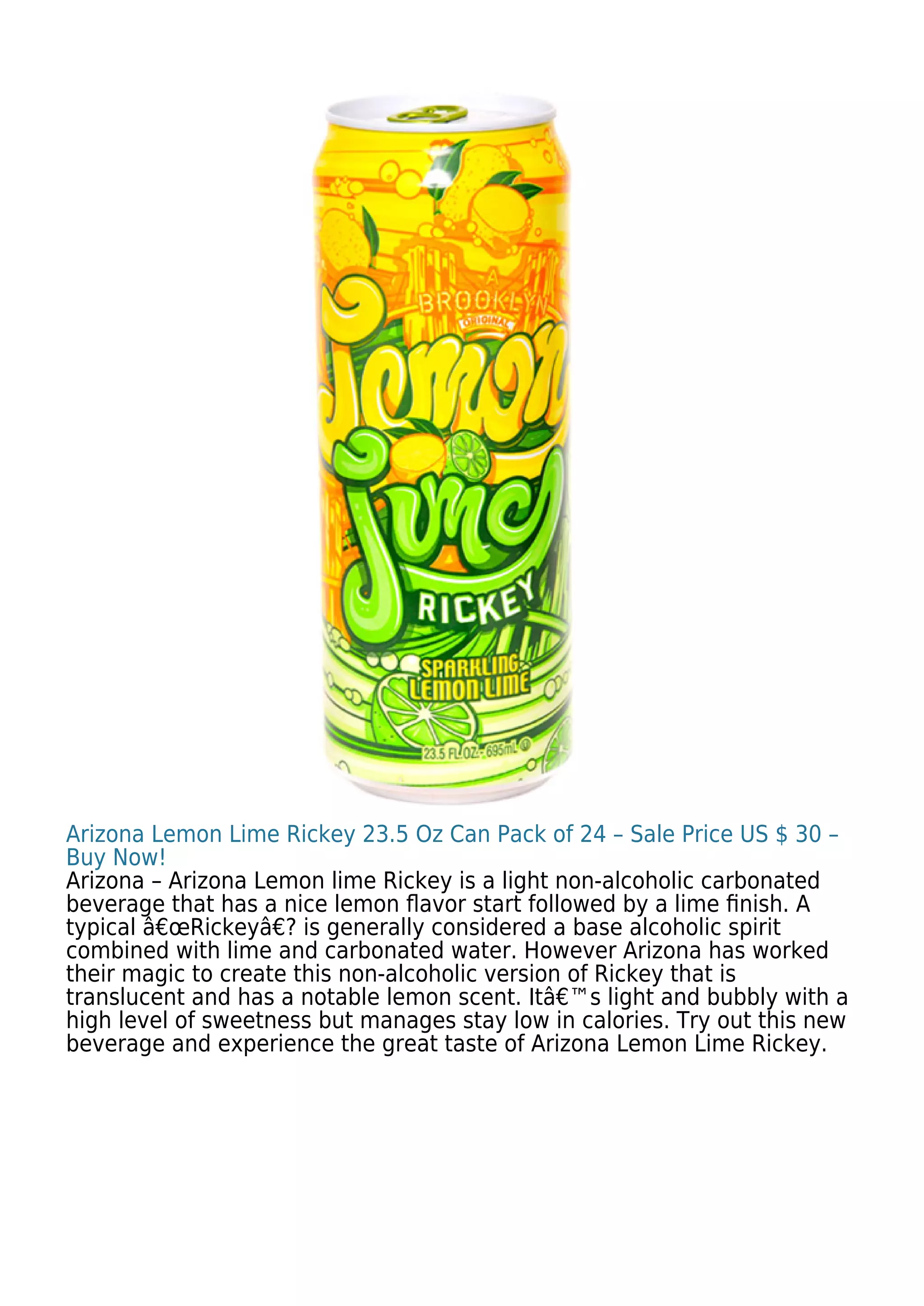 Arizona Lemon Lime Rickey | PDF