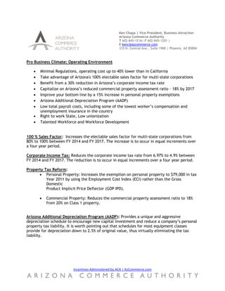Arizona pro business aca chapa | PDF
