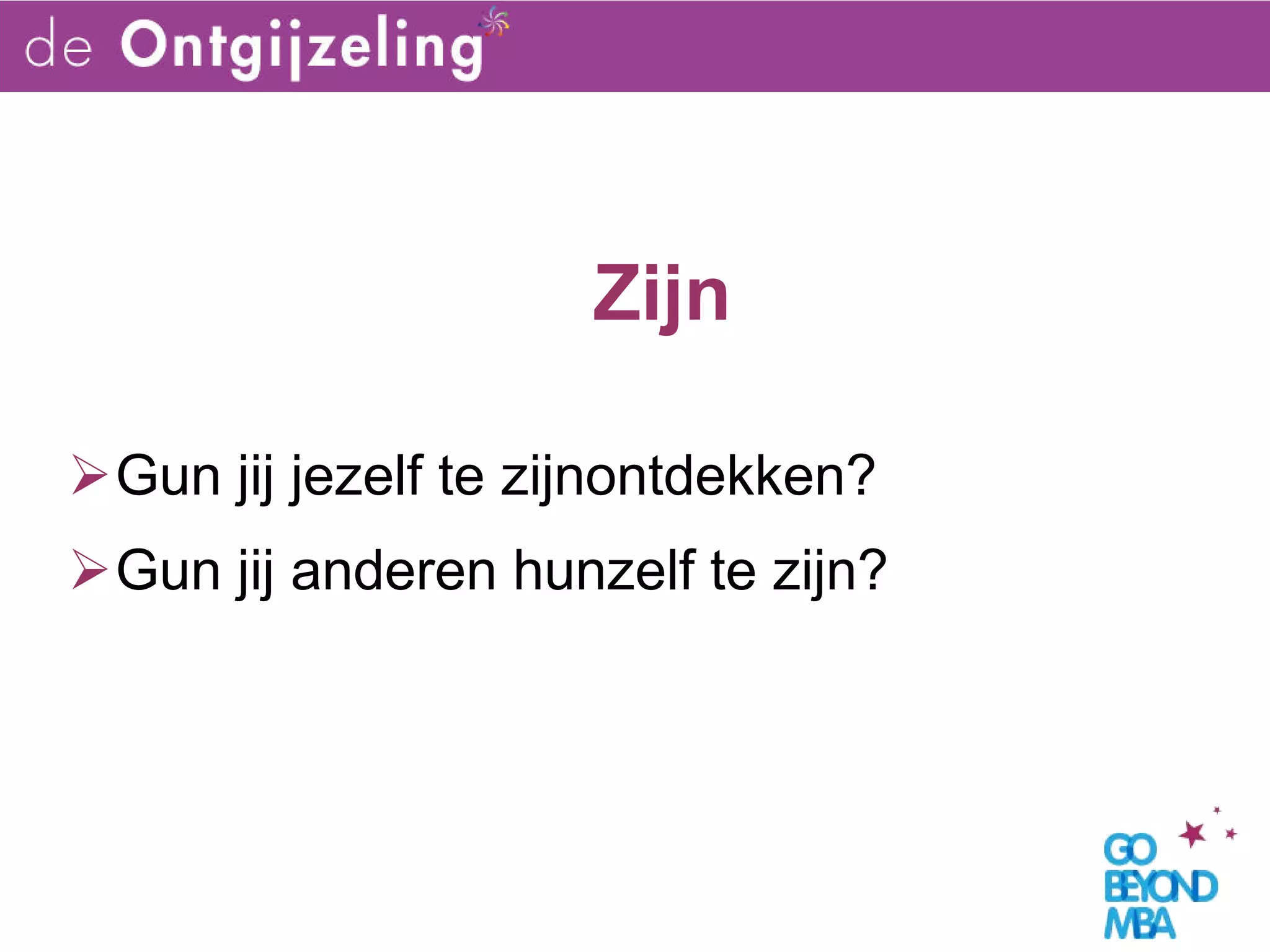 Arjan Erkel - Go Beyond MBA | PPT