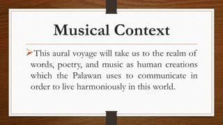 Music of Palawan | PPTX