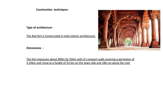 Ppt on red fort for civil engineering students betch | PDF