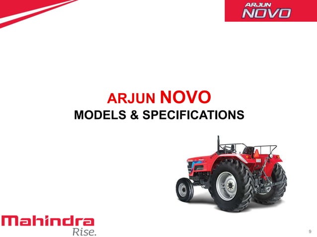 Arjun Novo 605 Di-PS - Mahindra Tractors | PPTX | Performance Cars ...