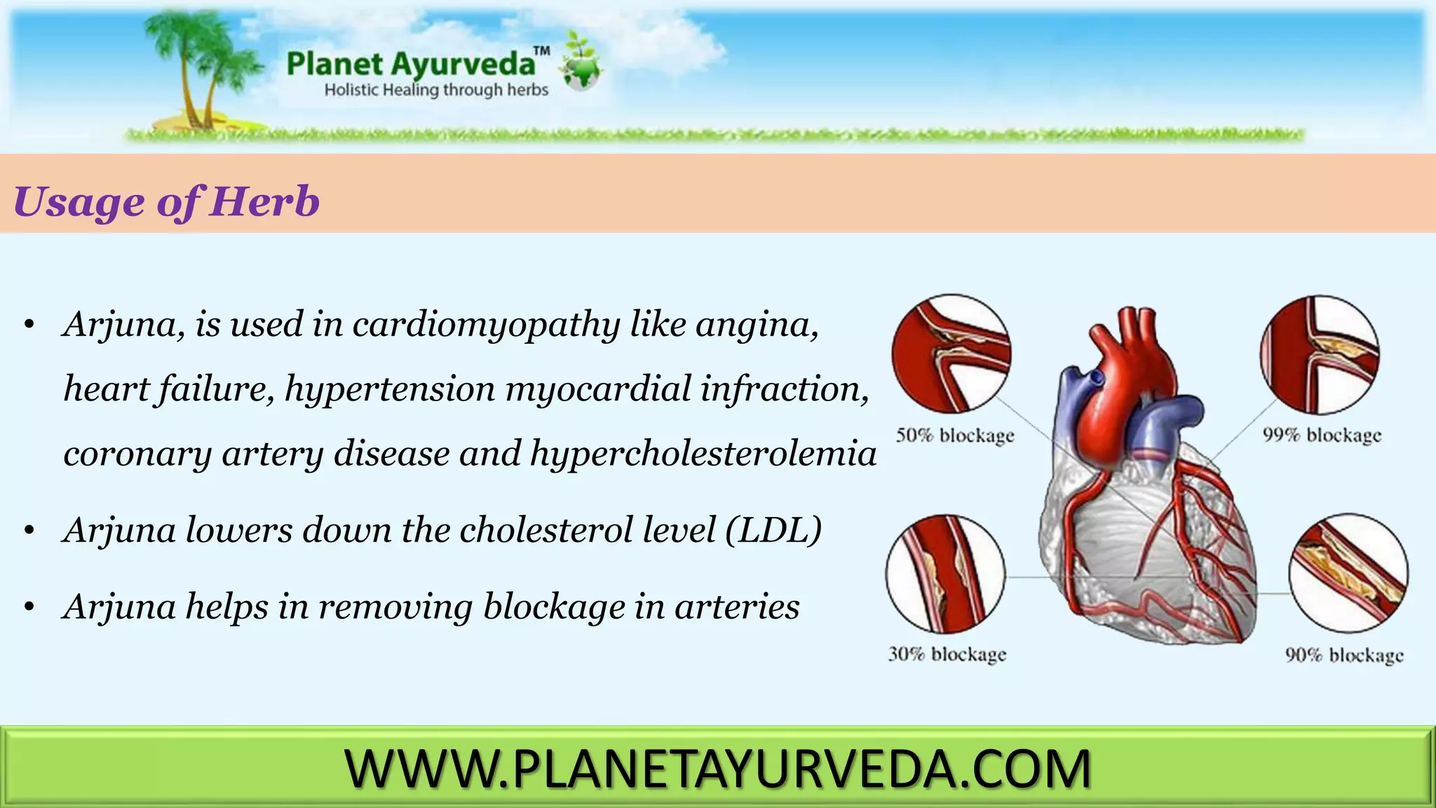 Terminalia arjuna health benefits | PPTX