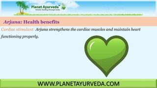 Terminalia arjuna health benefits | PPTX