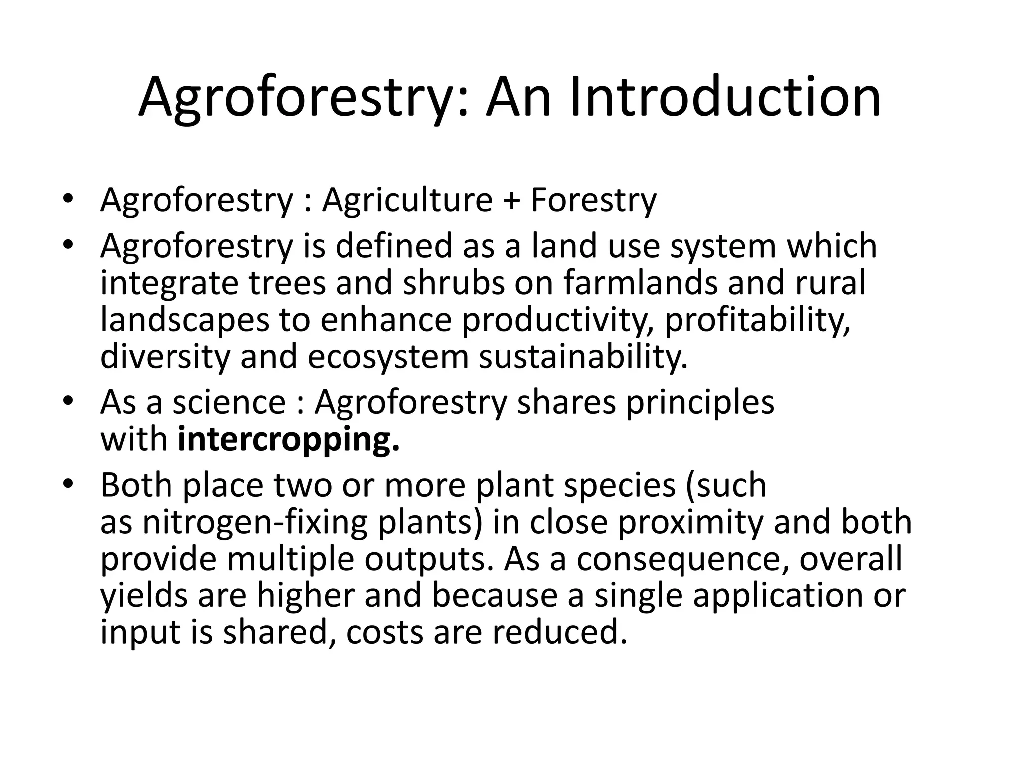 Agroforestry in India and Gujrat Model | PPTX