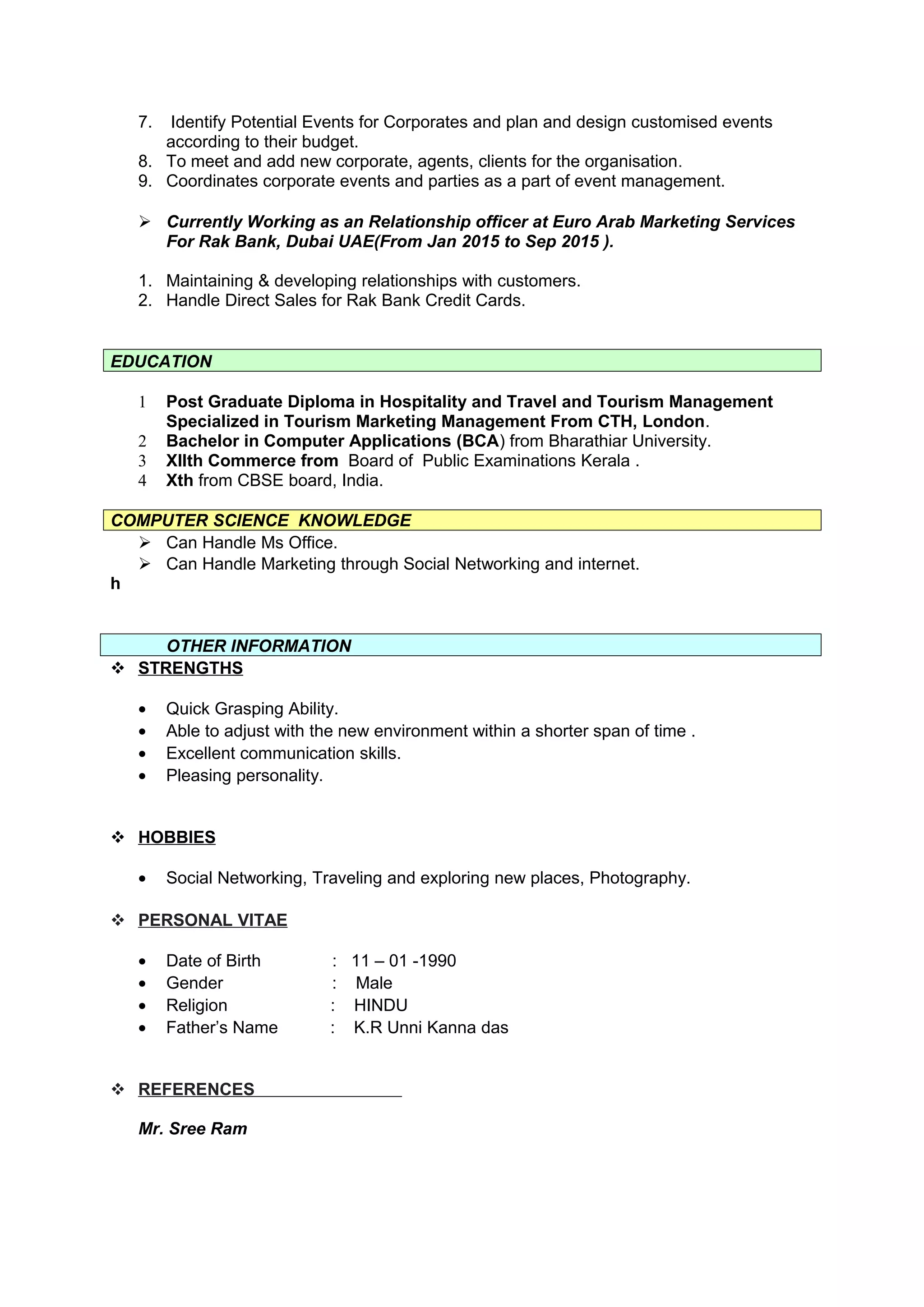 Arjun das cv updated | DOC