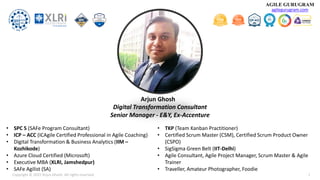 Agile Gurugram 2022 - Arjun Ghosh | Measure Success in Business using ...