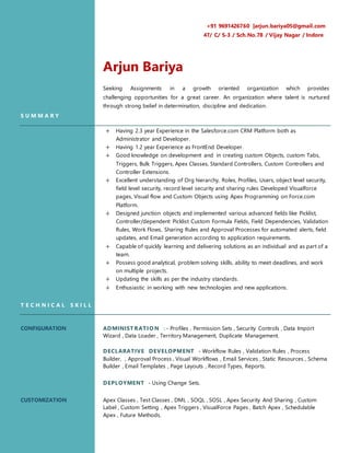Arjun Updated CV | PDF