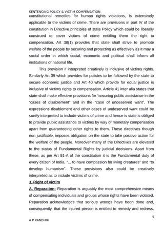penology & victim compensation article | PDF