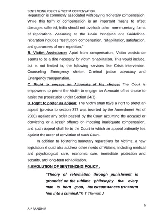 penology & victim compensation article | PDF