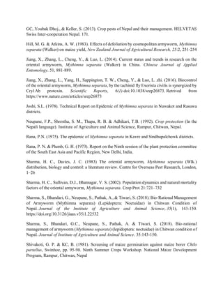 Biology and management of oriental armyworm mythimna separata | PDF