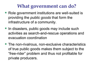 When Disaster Strikes, What can Government Do? | PPT