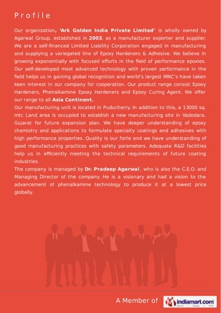 Ark golden-india-pvt-ltd | PDF