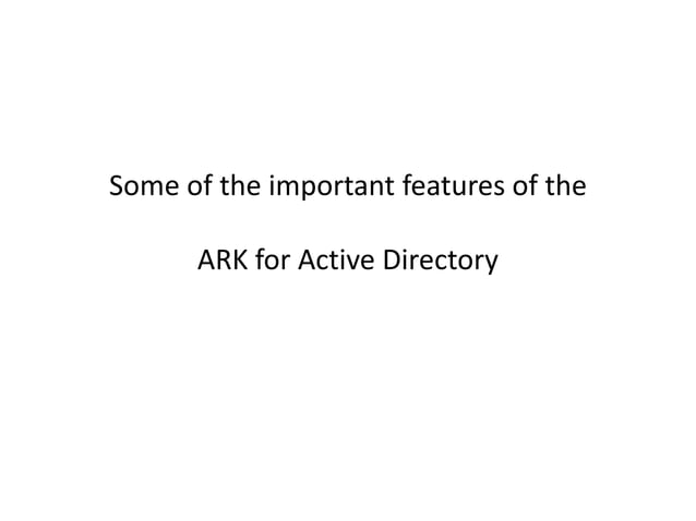Active Directory Auditing and Reporting Tool | PPT
