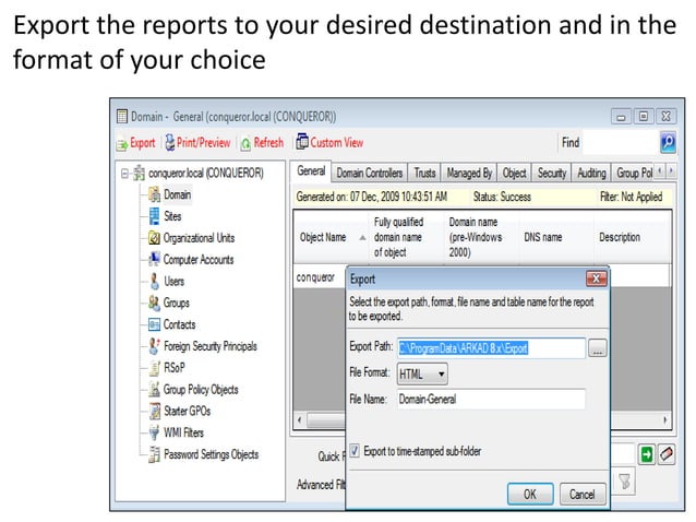 Active Directory Auditing And Reporting Tool Ppt