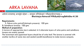 Arka lavana, Narikela lavana ,Triphala masi.pptx