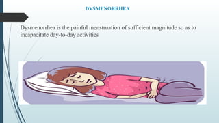 Arka_PPT PREPARARTION AND ITS USES IN DYSMENORRHEA | PPT