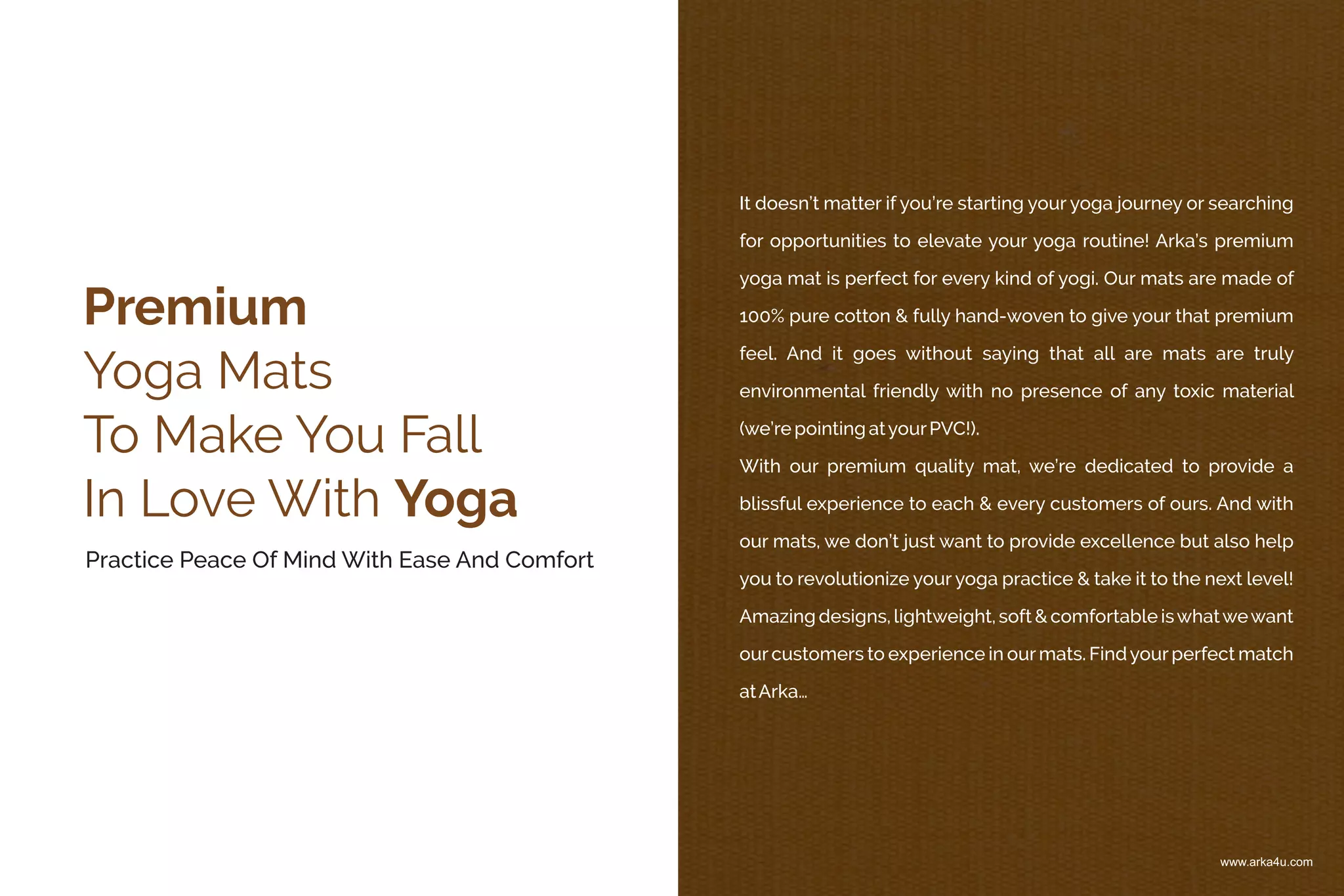 Arka yoga mat brochure | PPT