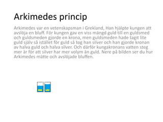 staffan fysik arkimedes 7d | PPT
