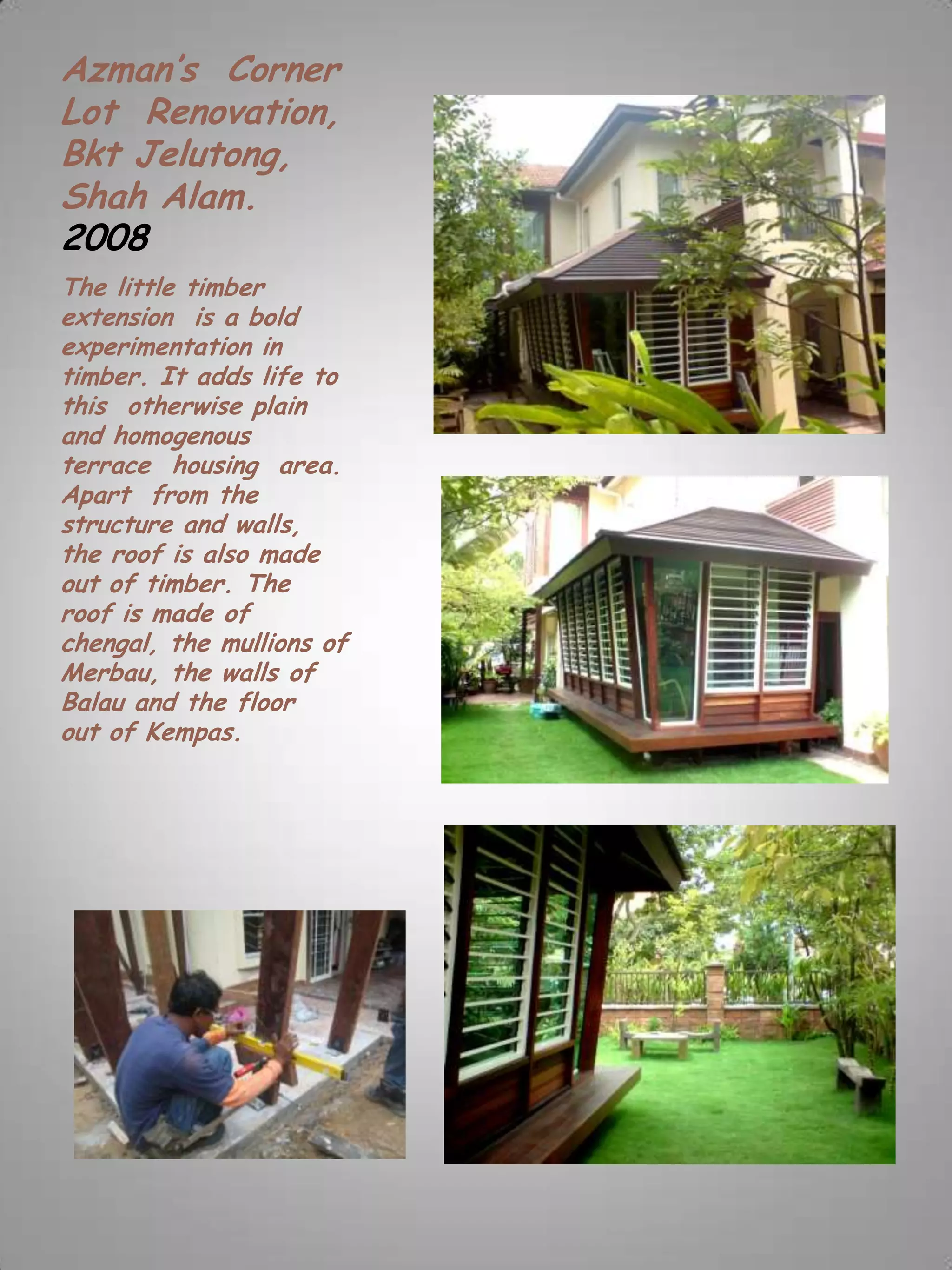 Arkitek Azman Zainal Profile | PPTX