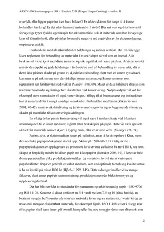 Arkiv1050 - Arkivbevaring og arkivbeskrivelse - Seminaroppgave | PDF