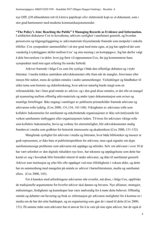 Arkiv2020 - Dokumenthåndtering og elektronisk arkiv - Seminaroppgave | PDF