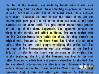 Ark of the Covenant | PPS