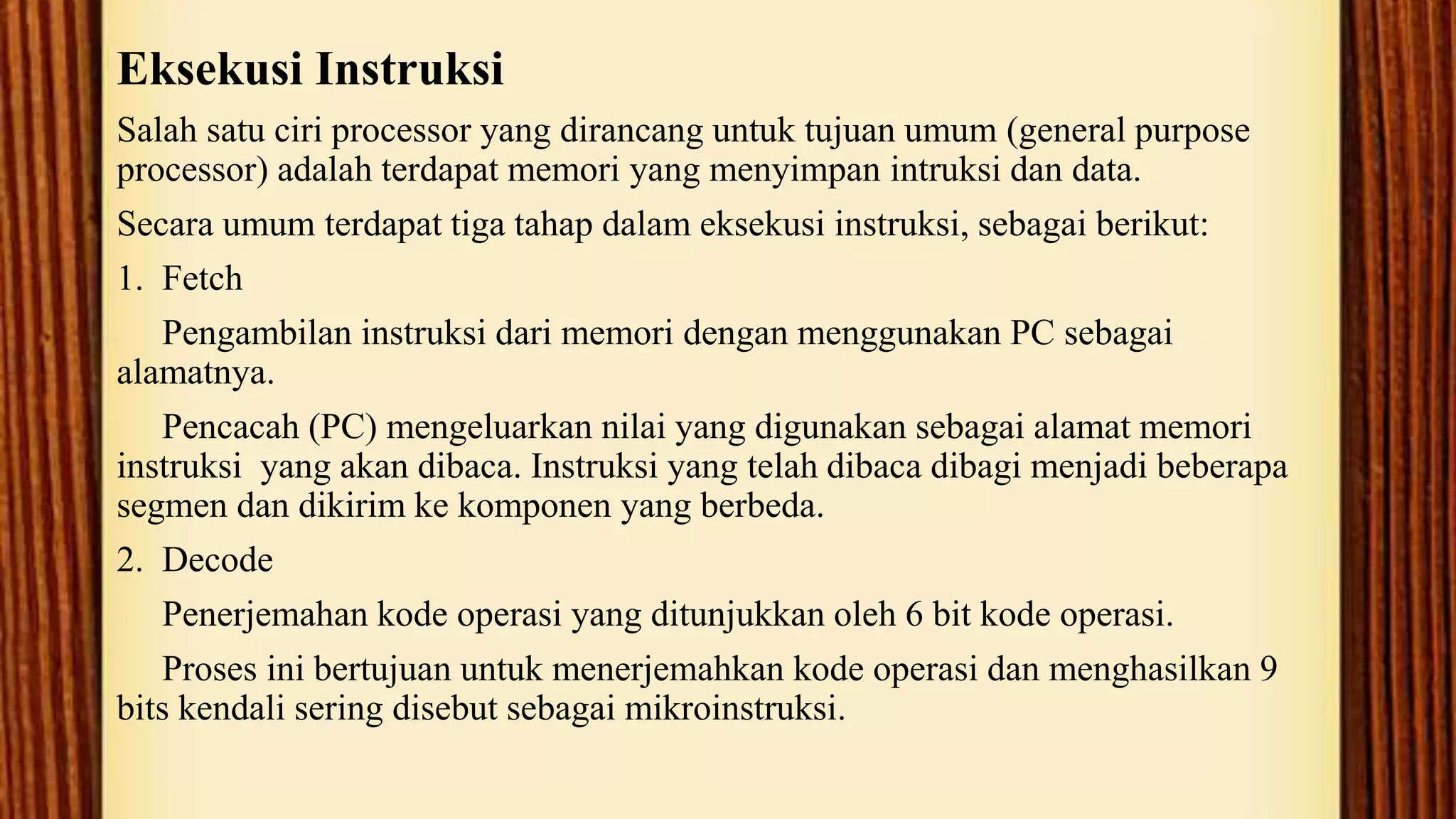 Processing Unit Design Arsitektur dan Organisasi Komputer | PPTX