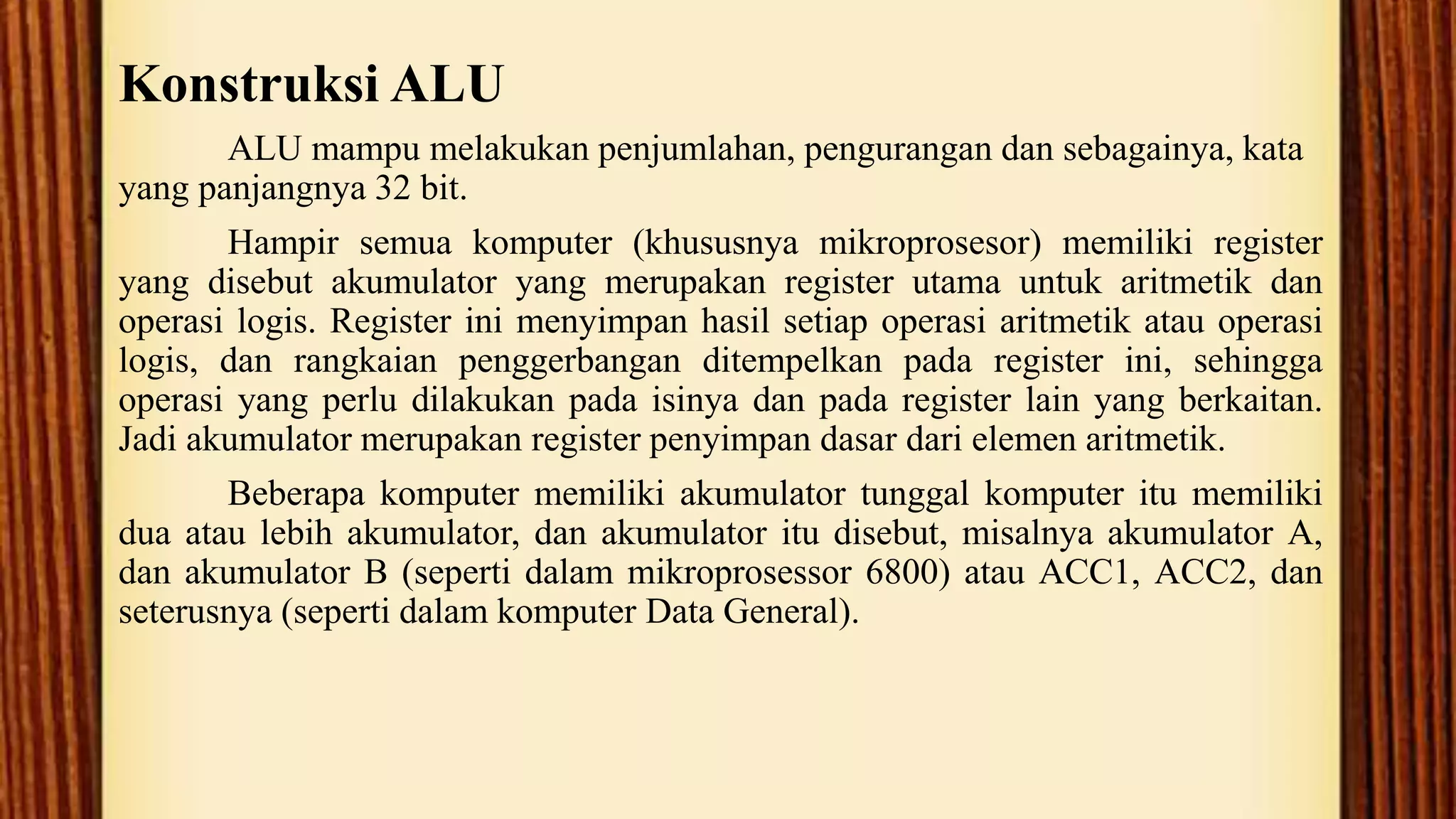 Processing Unit Design Arsitektur dan Organisasi Komputer | PPTX