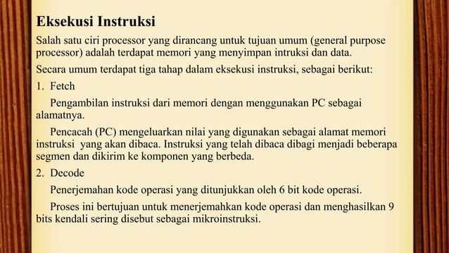 Processing Unit Design Arsitektur dan Organisasi Komputer | PPTX