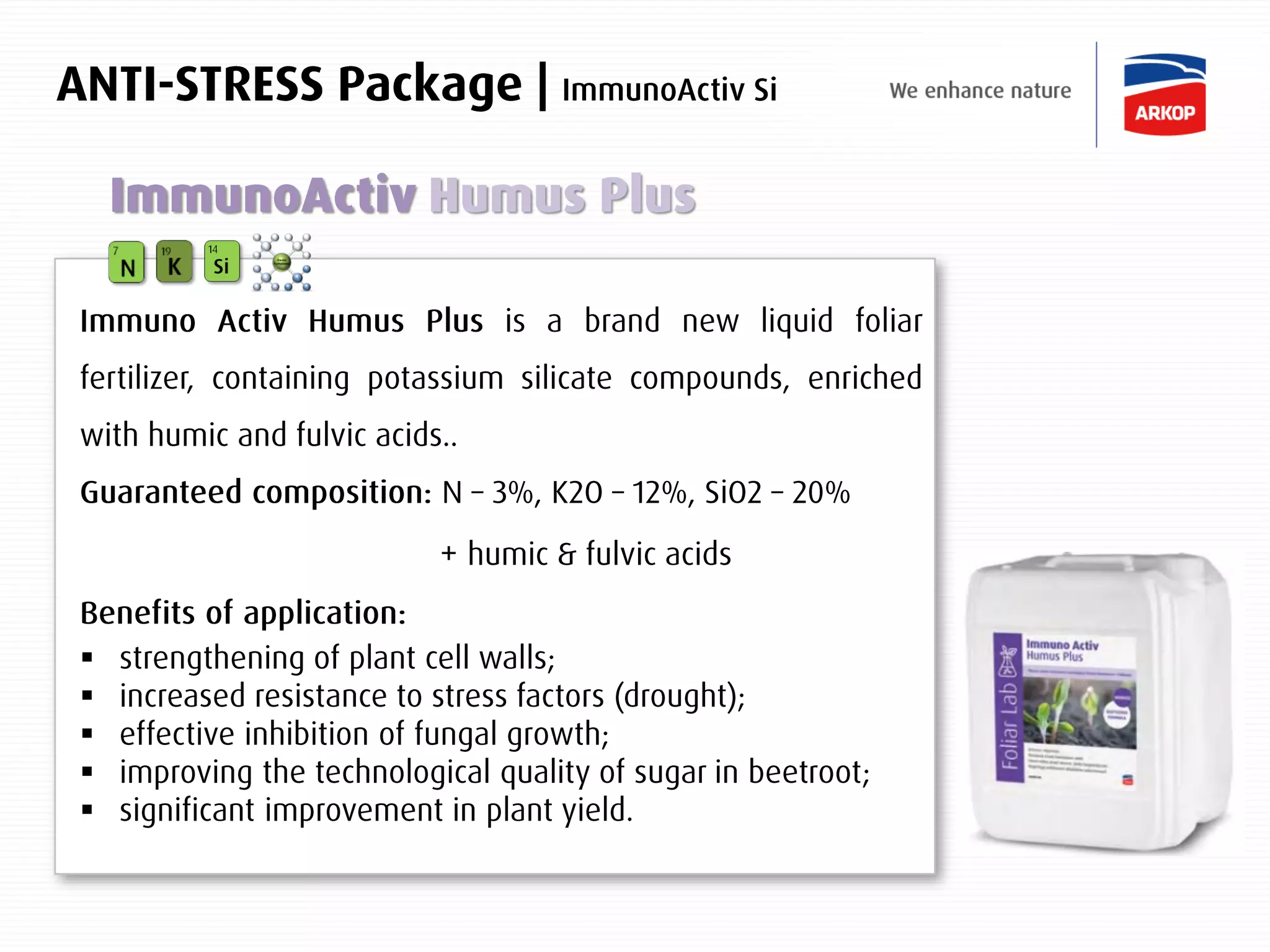 Role of Silicon (Si) & humic acids in crop nutrition | PDF